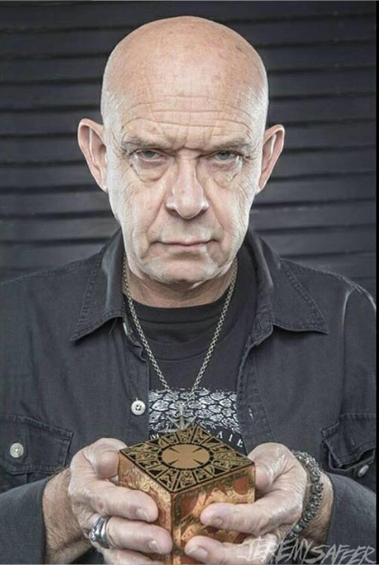 Doug Bradley is the Legendary Pinhead charecter from Hellraiser.