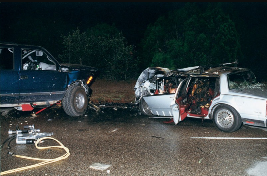 Reggie Stephey's car crashed into the car of Jacqueline Saburido